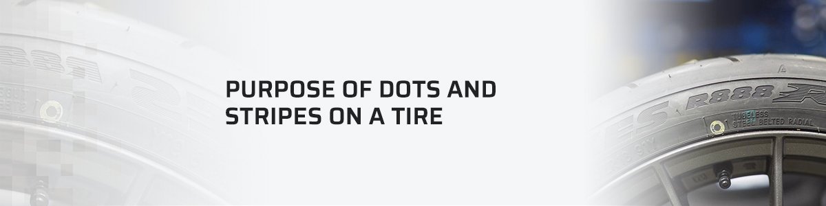 Purpose of Colorful Dots and Stripes on a Tire