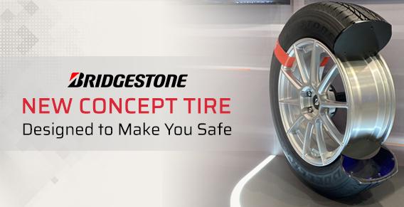Bridgestone's New Concept Tire - Designed to Make You Safe
