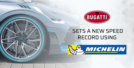 Bugatti Sets a New Speed Record Using Michelin Tires