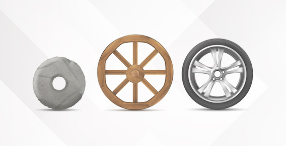 History of Tyres | Infographic on The Evolution Tire