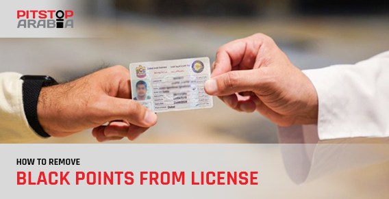 How to Remove Black Points From License