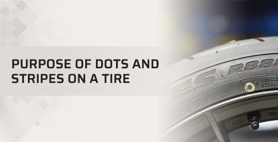 Purpose of Colorful Dots and Stripes on a Tire