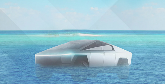 Tesla Create Cybertruck To be 'WaterProof Enough' To Cross Rivers