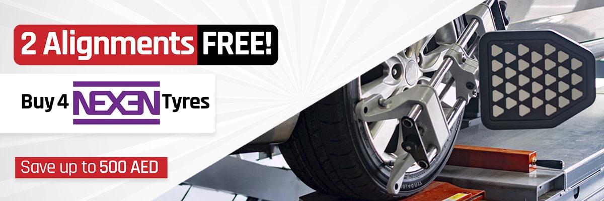 2 Free Alignments when you buy 4 Nexens